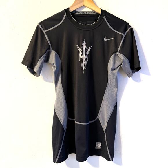 Nike Pro | Shirts | Nike Pro Combat Compression T Shirt Asu Arizona ...